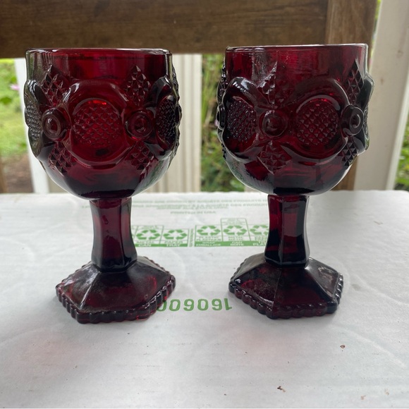 Avon | Accents | Vintage Avon Ruby Red Goblet Set | Poshmark